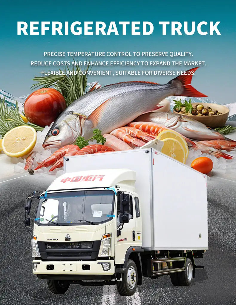 8 tons refrigerated truck HOWO - manufacturer - supplier - AC TRUCK